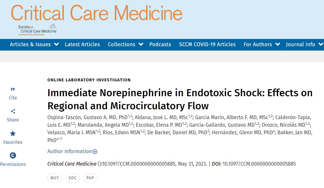 Сразу норадреналин при эндотоксическом шоке (Critical Care Medicine, май 2023) > MedElement